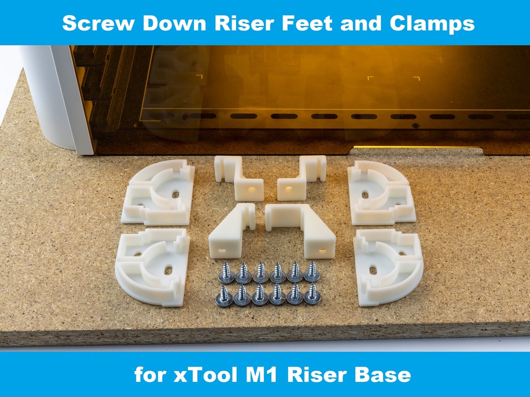 Screw Down Riser Feet and Hold Down Clamps for Xtool M1 Riser Base - Etsy