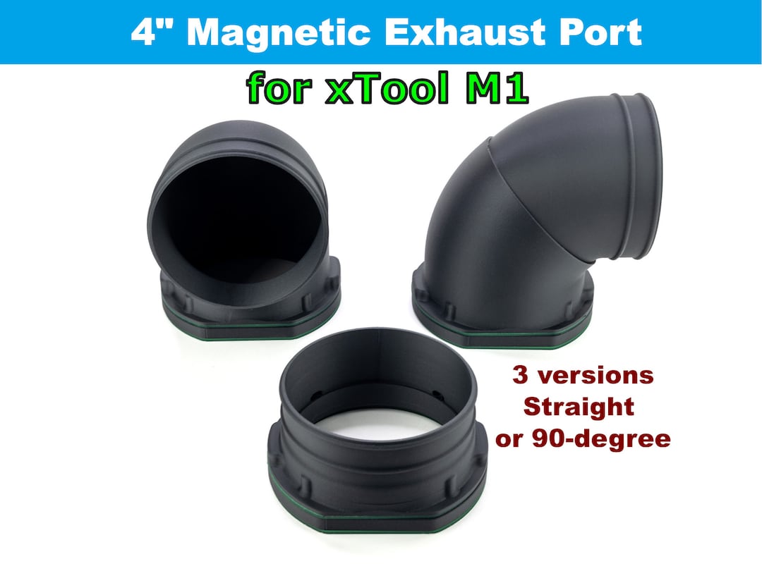 M1 Magnetic 3-inch/4-inch Exhaust Port Adapter (new Version) for Xtool ...