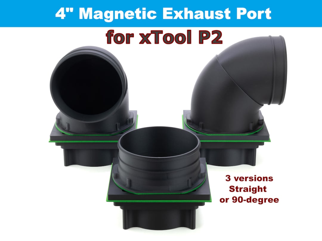 P2 Magnetic 4 Inch/3-inch Exhaust Port for Xtool P2 Laser Engraver (NOT ...