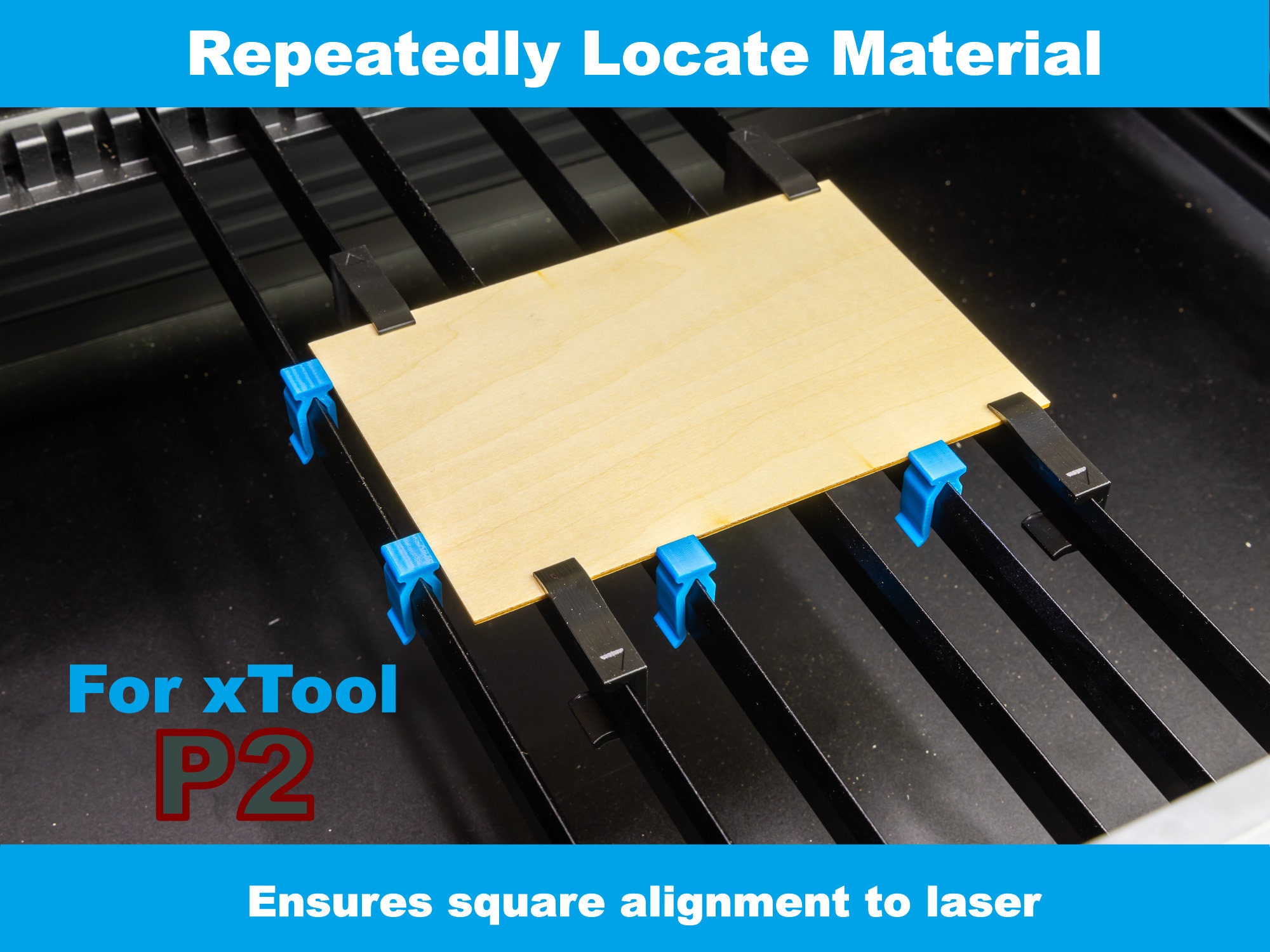 P2/P2S/P3 Slat Clips and Material Locators for Xtool P2/P2S/P3 Laser ...