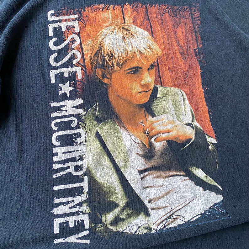 Vintage Jesse Mccartney Beautiful Soul Tour Music Tee Shirt Size Medium ...