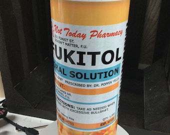 Fukitol Tumbler 20oz 30oz Custom Patient Name Funny Insulated - Etsy