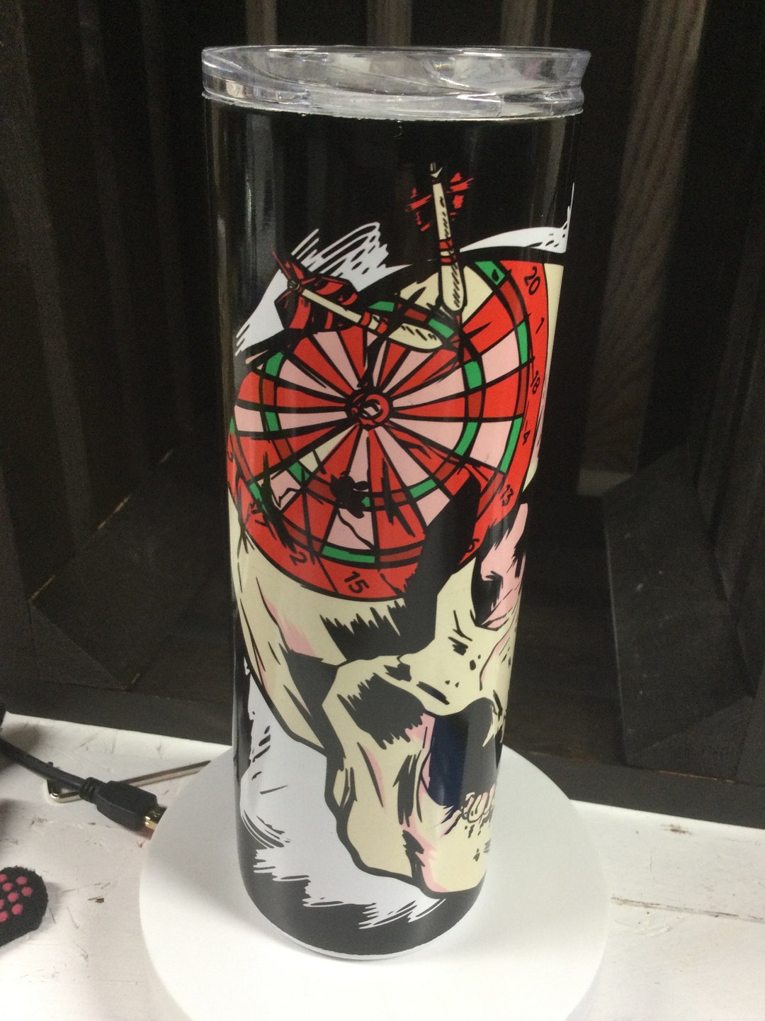 Darts Skeleton Tumbler - Etsy