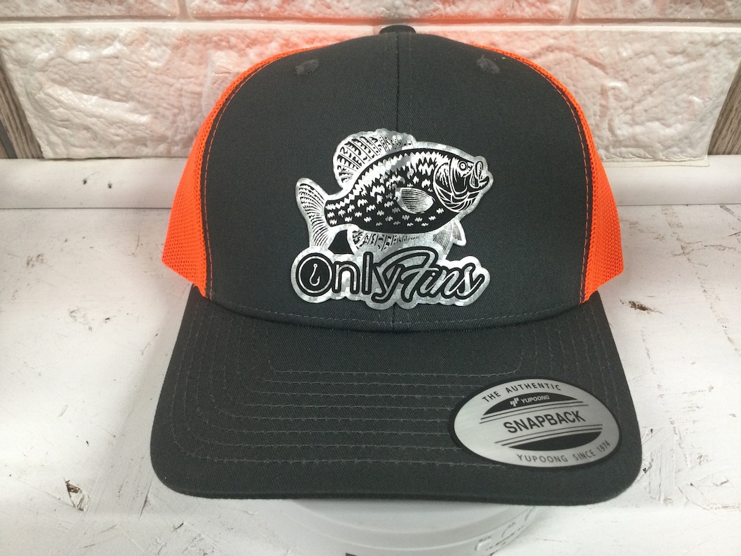 Only Fins Crappie Custom Leatherette Hat - Etsy