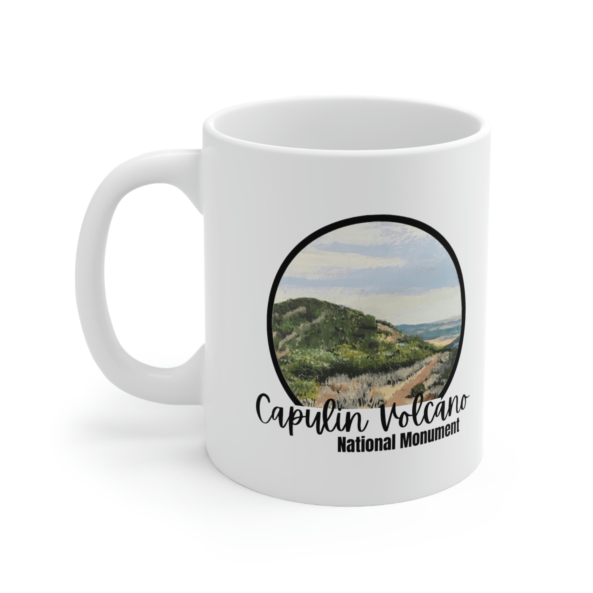 Capulin Volcano National Monument Ceramic Mug, 11 Oz, Hand Painted - Etsy