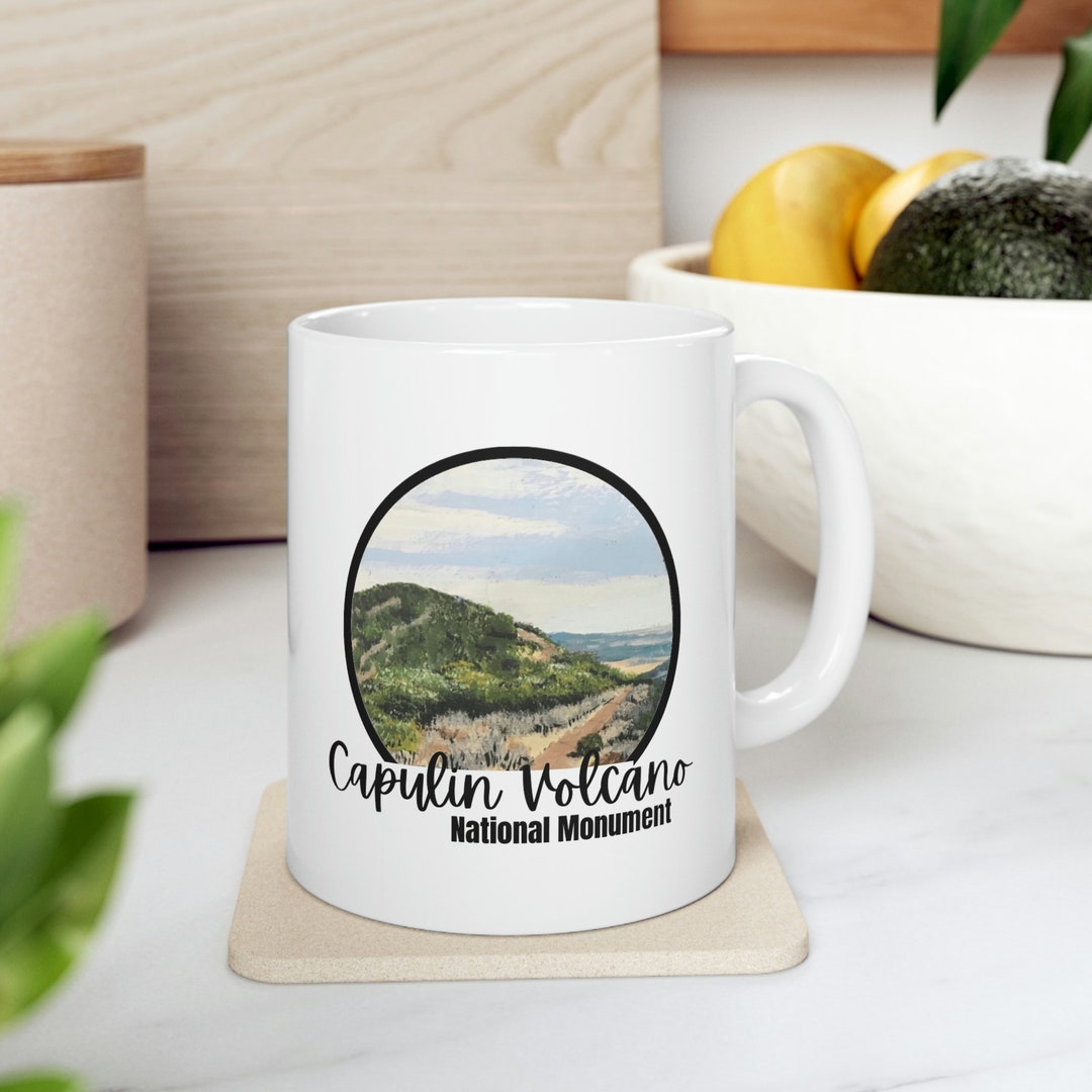 Capulin Volcano National Monument Ceramic Mug, 11 Oz, Hand Painted - Etsy