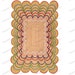 Custom Size Jute Scallop Rugs Christmas Gifts, Boho Christmas Decor ...