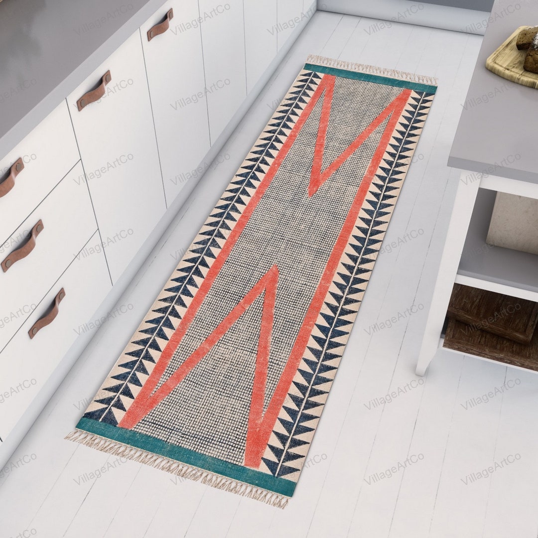 Washable Cotton Rug, Machine Washable Rug, Indoor Outdoor Rugs, Printed ...