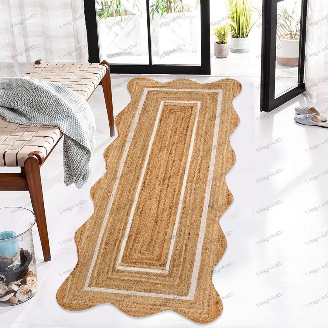 Wavy Scallop Runner Rugs for Hallway/kitchen/entryways - Etsy