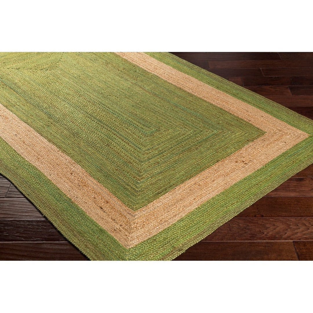 Boho Decor Rugs, Green Contemporary Rugs, Modern Seagrass Rug, Natural ...