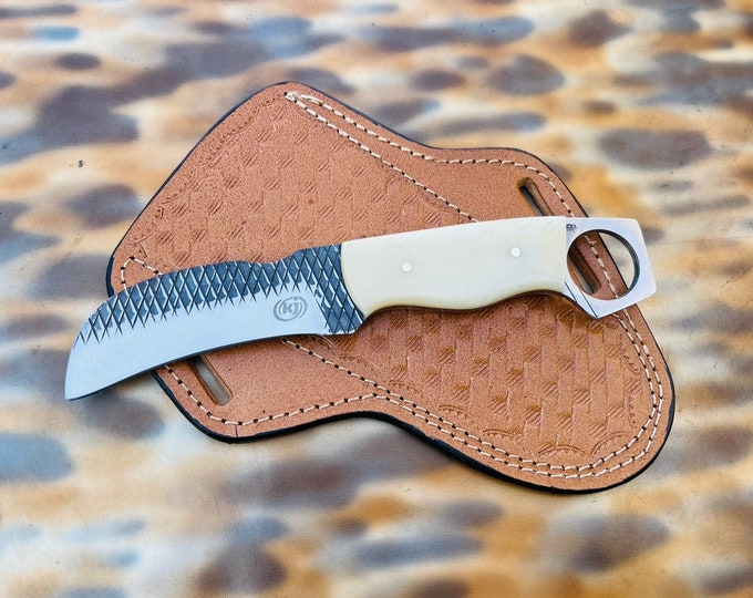 Vintage Pocketknife Schrade Hawkbill Blade 136 Wood Handle Walden N.Y ...