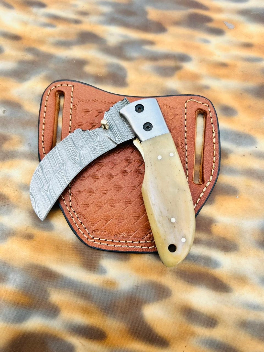 Handmade Hawkbill Poctek Knife Damascus Knife, Gift for Men , EASTER ...