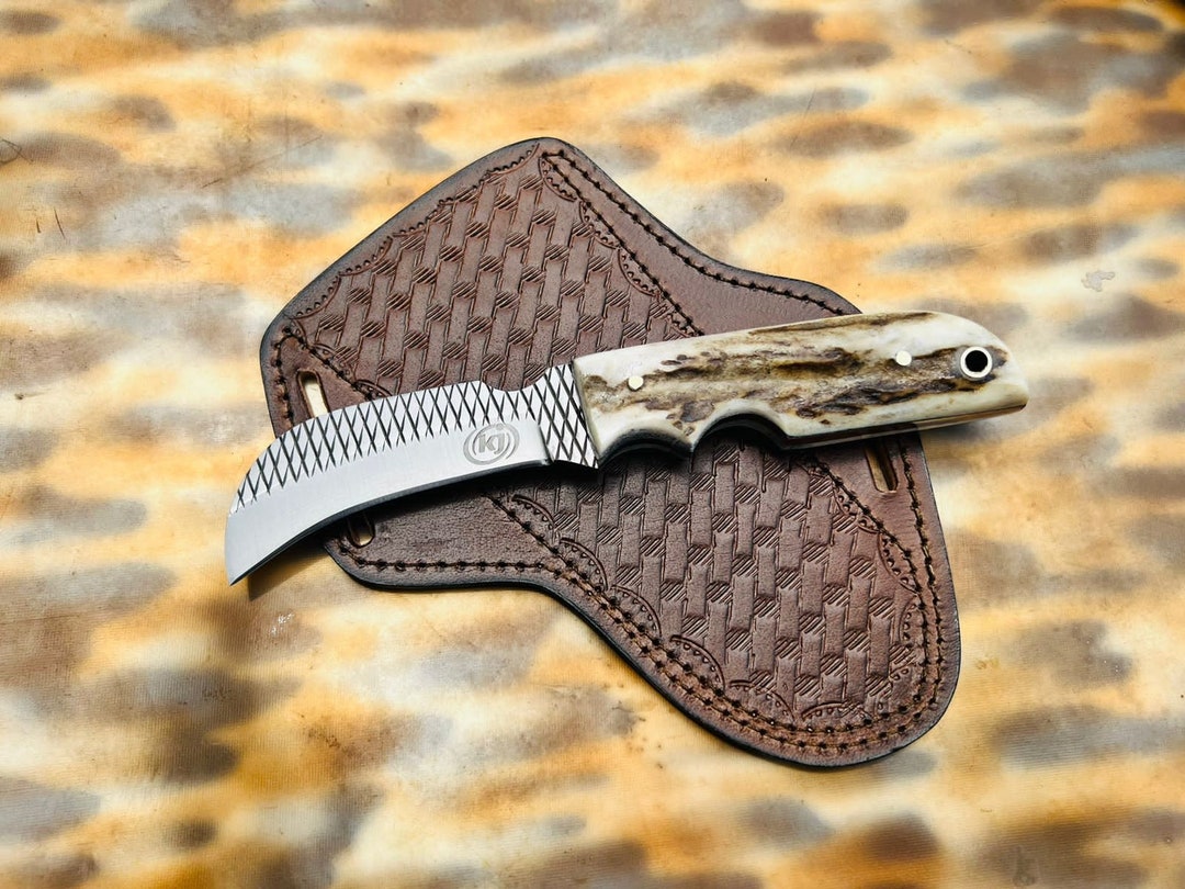 Custom Handmade Rasp Steel Hawkbill Knife - Etsy