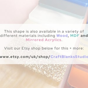 Crescent Moon Shape Craft Blank, 3mm Acrylic Cutout Blanks, Baby Shower ...