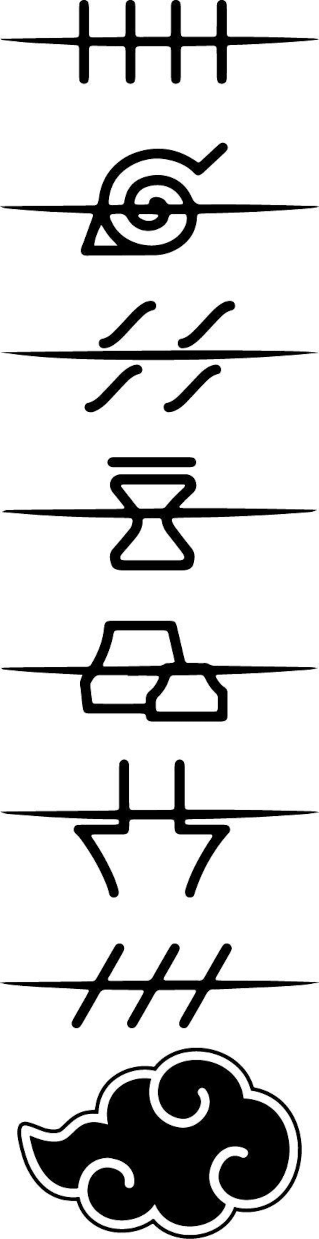 Akatsuki Member Rogue Bookmark Digital Download - Etsy