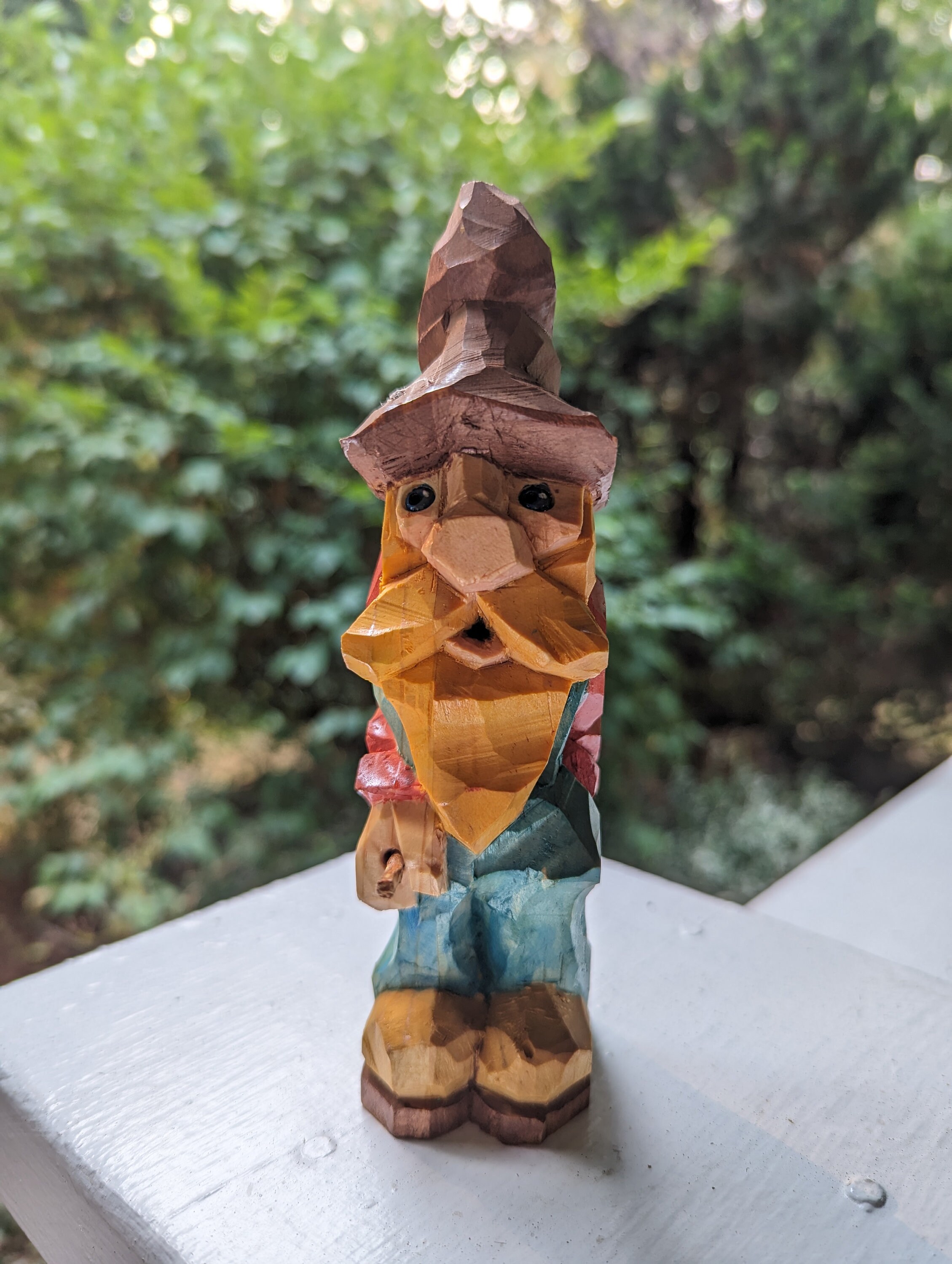 Hand Whittled Skewed Country Old Man - Etsy