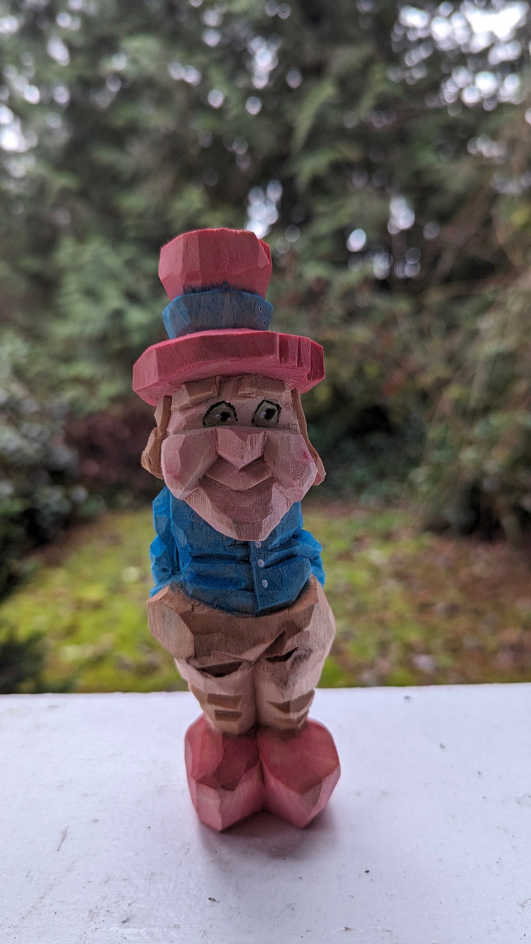 Hand Whittled Old Man - Etsy