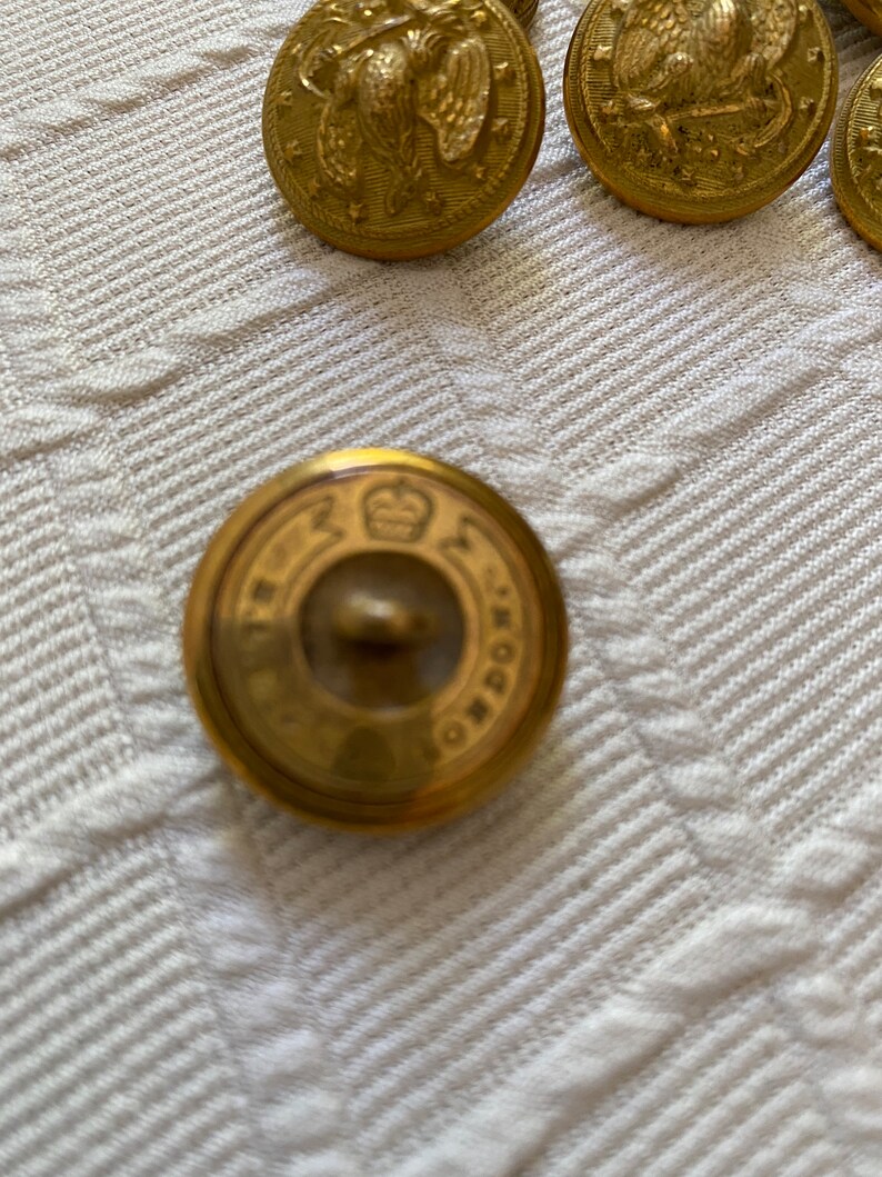 12 Civil War Era Brass Naval Buttons - Etsy