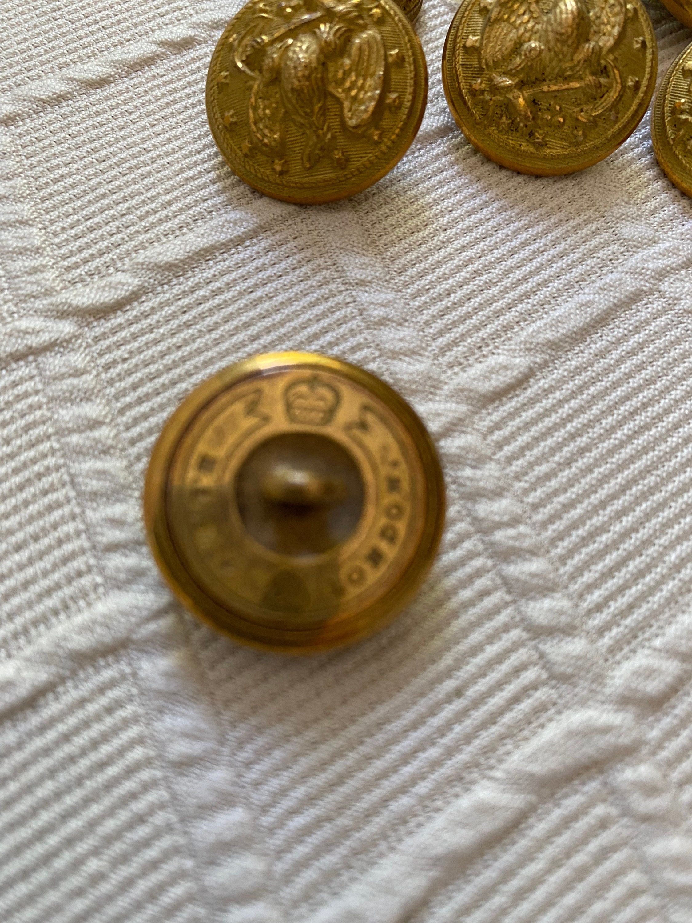 12 Civil War Era Brass Naval Buttons - Etsy
