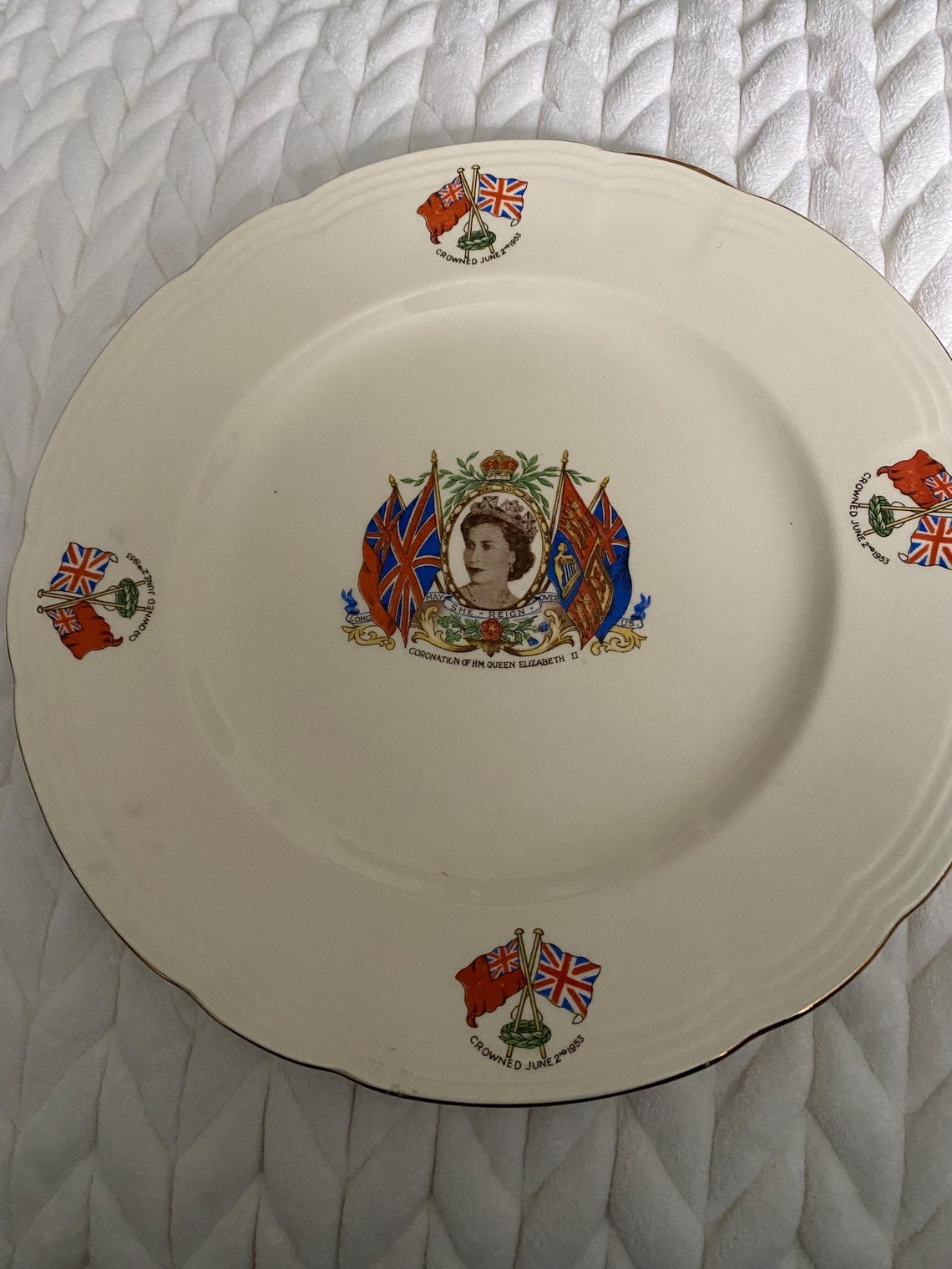 Queen Elizabeth II Coronation Plate - Etsy