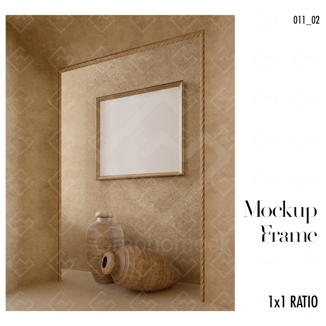 M-011 1x1 Frame Angle. Mockup Artwork, Mockup Image, Digital Mockup Art ...