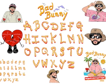 Bad Bunny Letters - Etsy Norway
