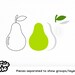 Pear, Fruit Svg, Pear Svg, Pear Icon, Svg, Png, Jpg, Svg Files for ...