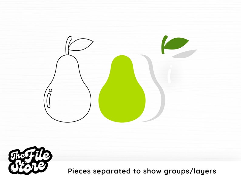 Pear, Fruit Svg, Pear Svg, Pear Icon, Svg, Png, Jpg, Svg Files for ...