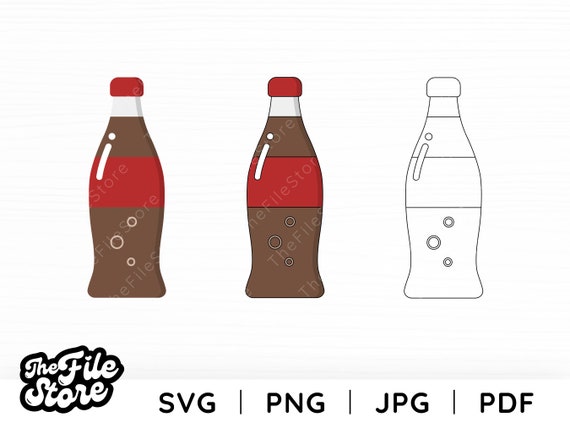 Silhouette Del Corpo Della Bottiglia Di Coca Cola