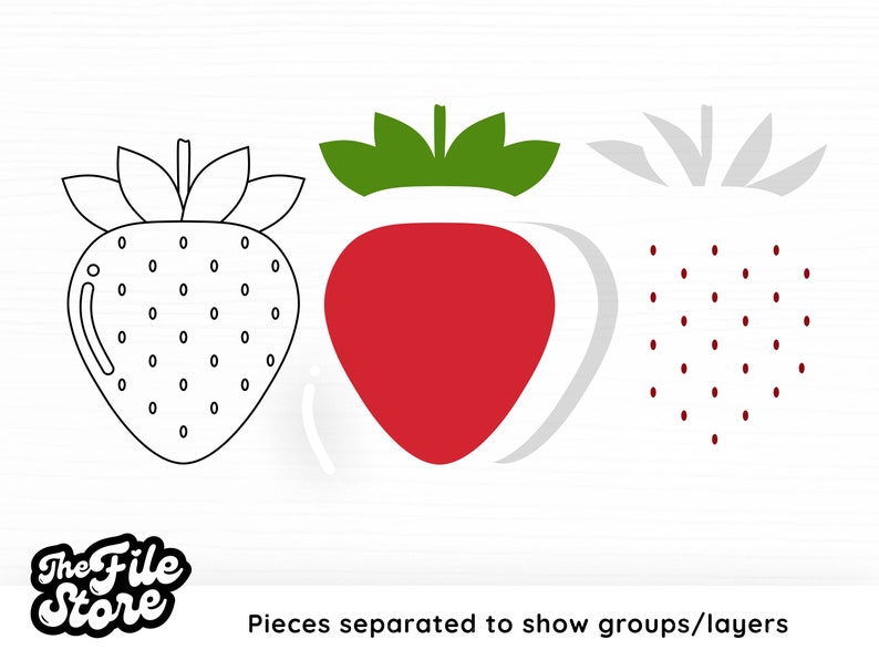 Strawberry Svg, Fruit Svg, Strawberry Png, Svg, Png, Svg Files for ...