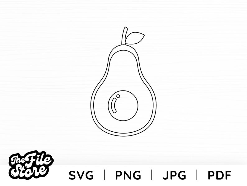 Avocado, Avocado Svg, Avocado Fruit, Svg, Png, Jpg, Svg Files for ...