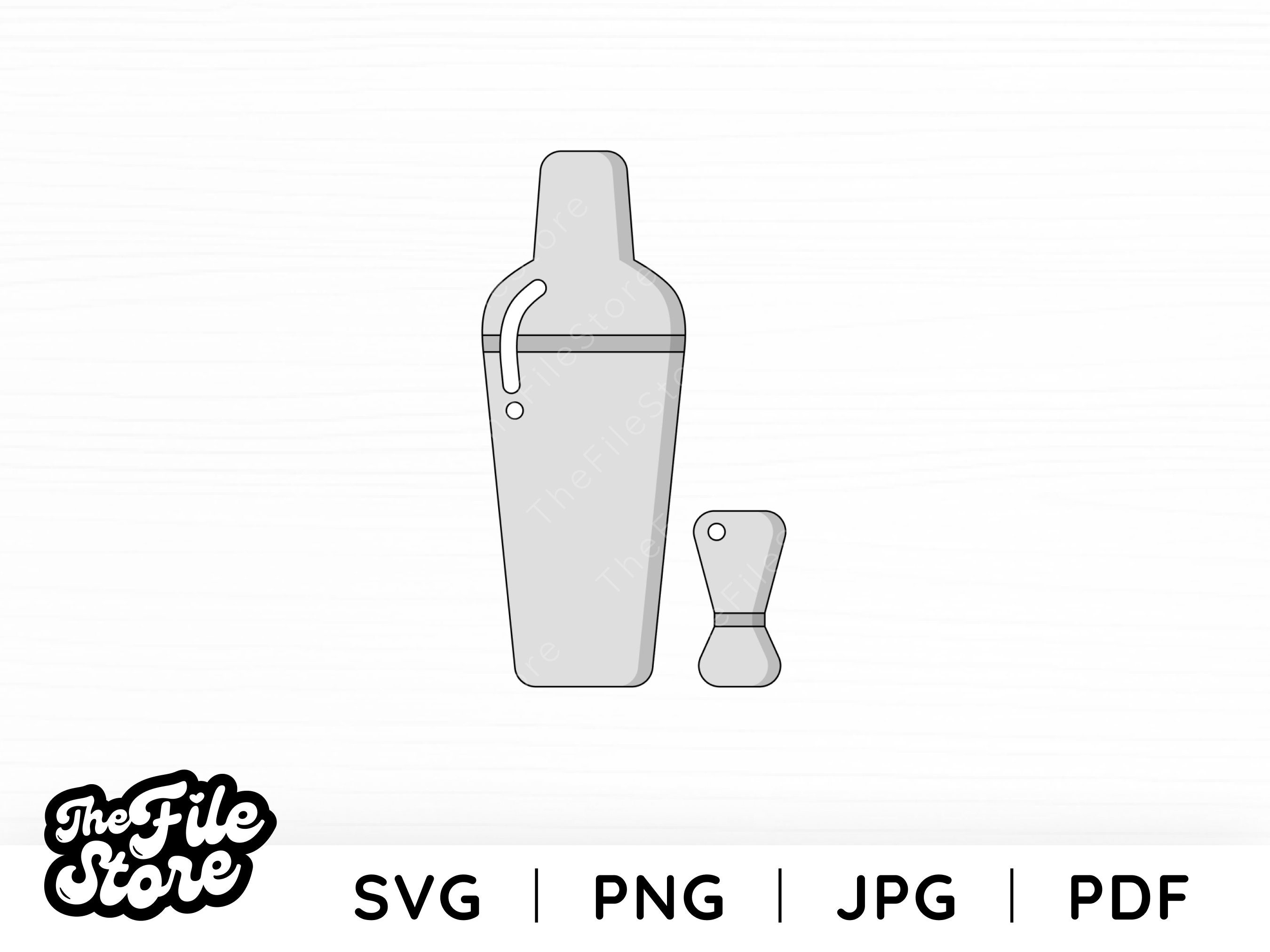 Drink Shaker, Bartender, Tumbler, Bar, Svg, Png, Jpg, Svg Files for ...