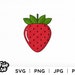 Fraise Svg, Svg de fruits, fraise Png, Svg, Png, fichiers Svg pour ...