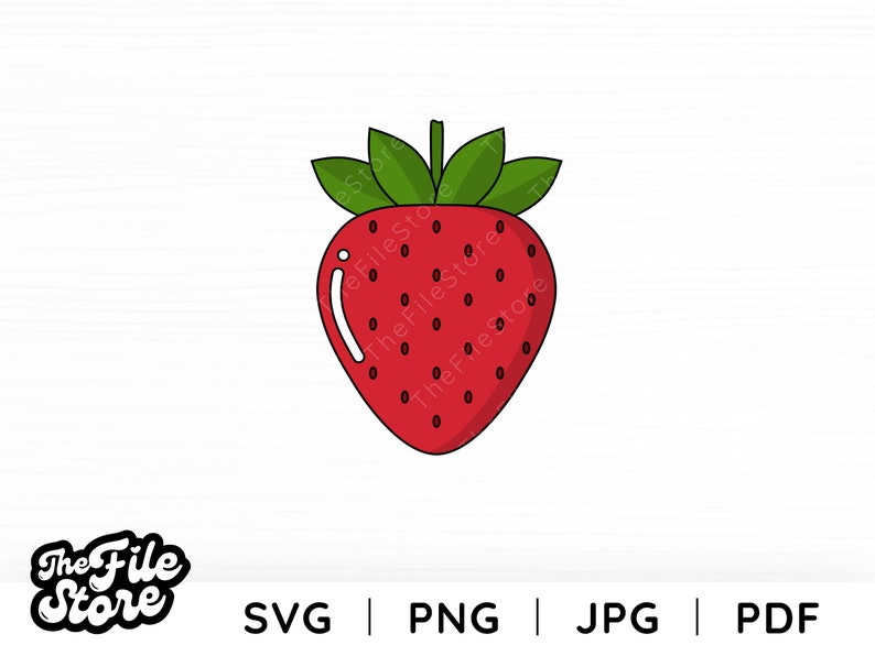 Fraise Svg, Svg de fruits, fraise Png, Svg, Png, fichiers Svg pour ...
