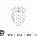 Fraise Svg, Svg de fruits, fraise Png, Svg, Png, fichiers Svg pour ...