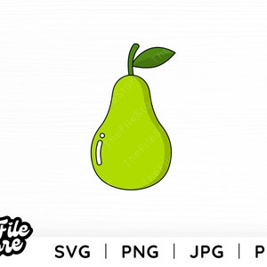 Pear, Fruit Svg, Pear Svg, Pear Icon, Svg, Png, Jpg, Svg Files for ...