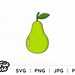 Pear, Fruit Svg, Pear Svg, Pear Icon, Svg, Png, Jpg, Svg Files for ...