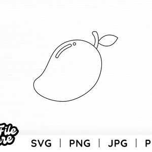 Mango, Mango Svg, Mango Png, Fruit Svg, Svg, Png, Svg Files for Cricut ...