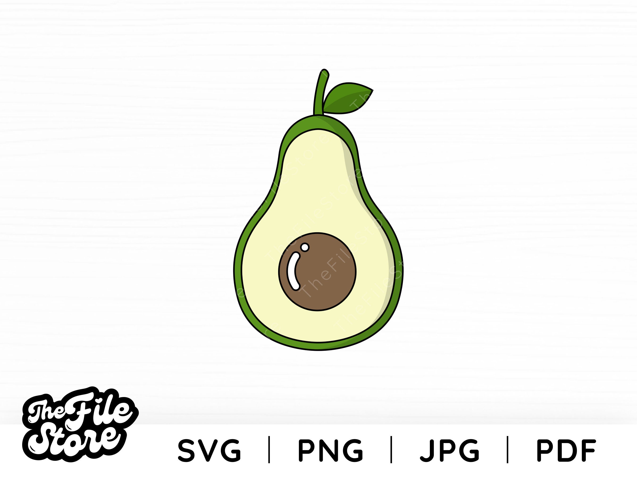 Avocado, Avocado Svg, Avocado Fruit, Svg, Png, Jpg, Svg Files for ...