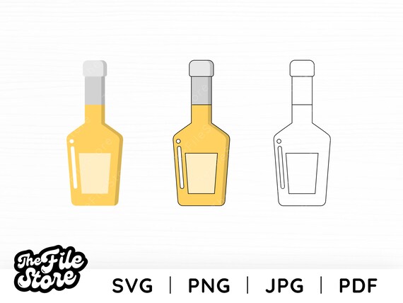 Liqueur Bottle Alcohol Bar Svg Png Jpg Svg Files for - Etsy