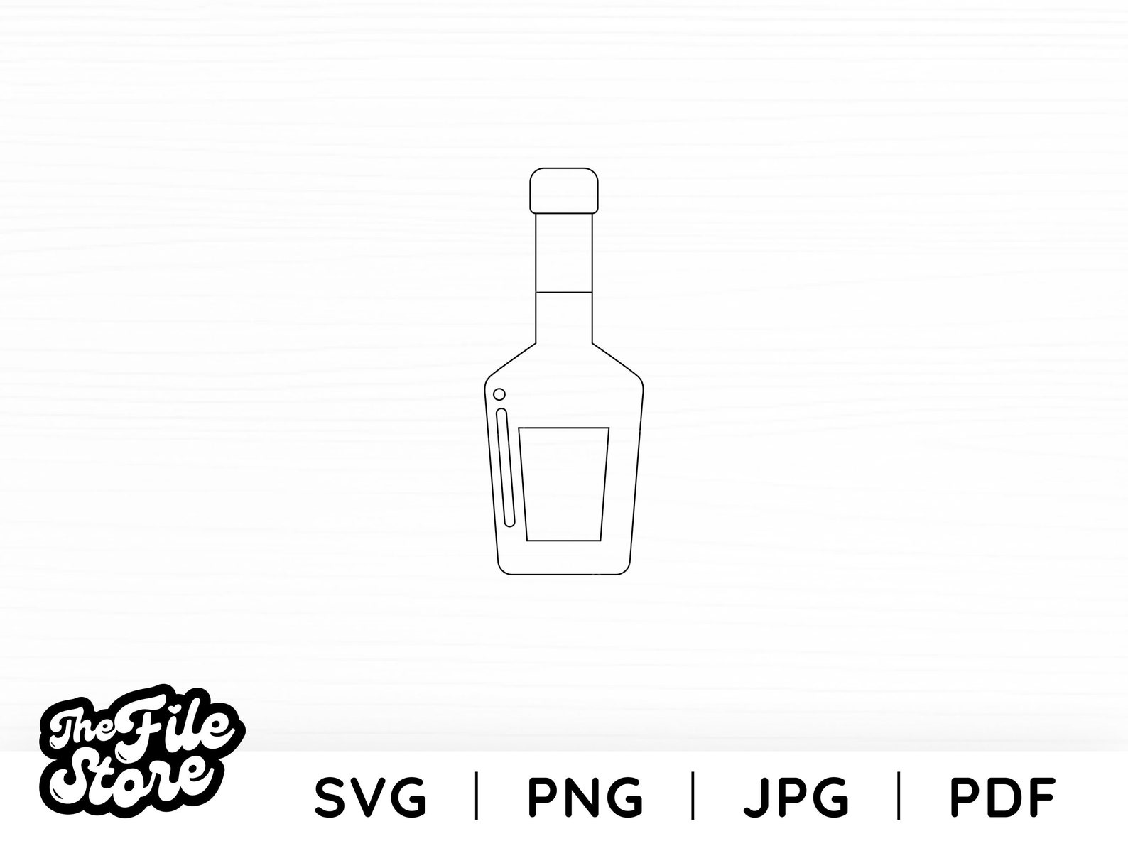 Liqueur Bottle, Alcohol, Bar, Svg, Png, Jpg, Svg Files for Cricut, for ...