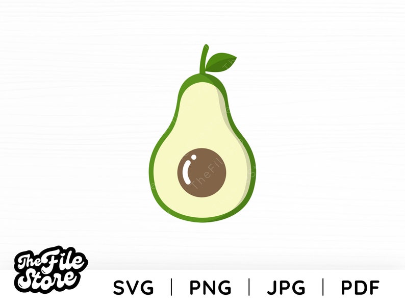 Avocado, Avocado Svg, Avocado Fruit, Svg, Png, Jpg, Svg Files for ...