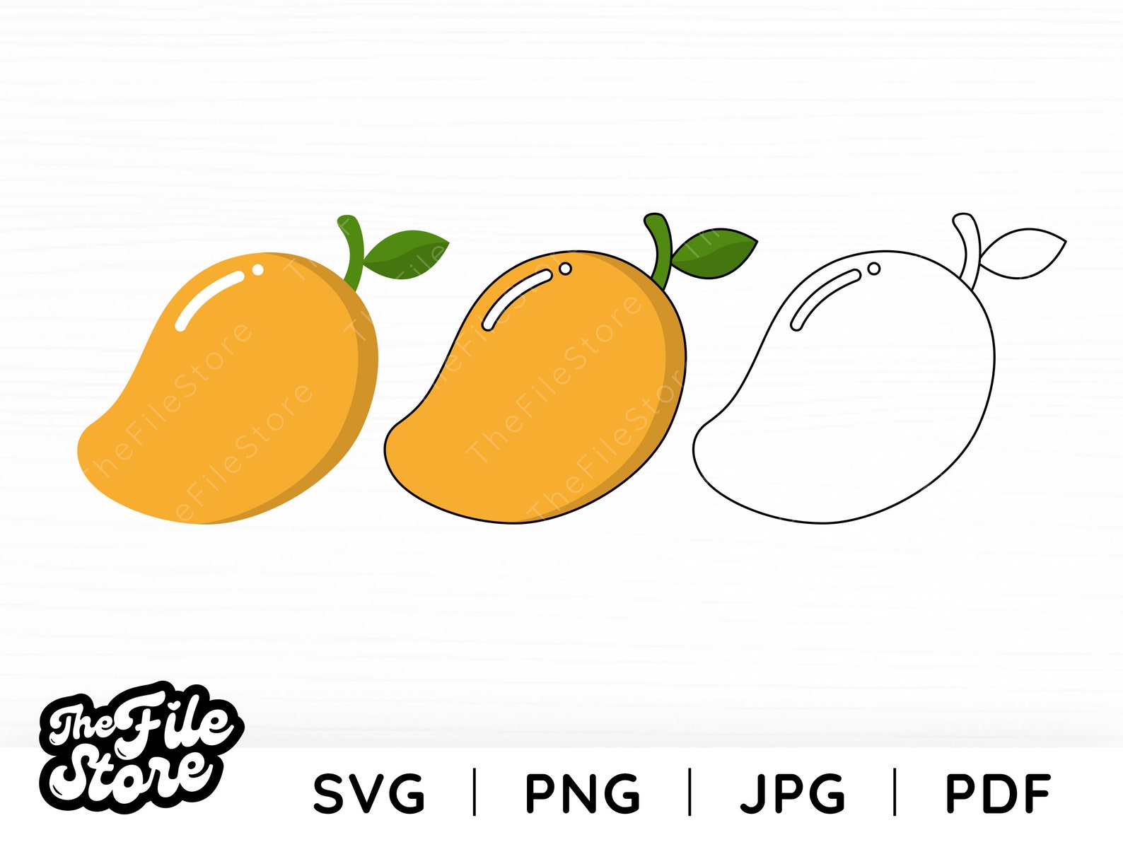 Mango, Mango Svg, Mango Png, Fruit Svg, Svg, Png, Svg Files for Cricut ...