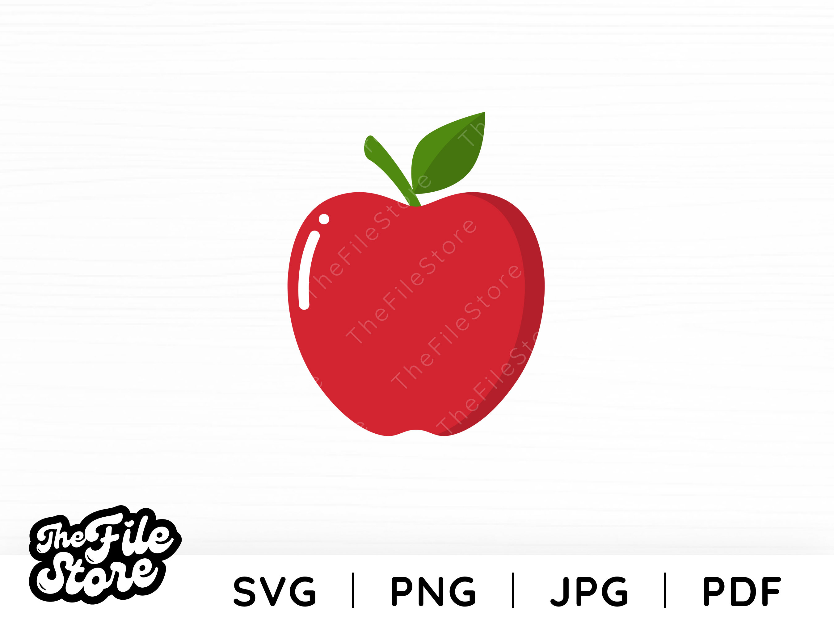 Apple, Red Apple Svg, Fruit Svg, Svg, Png, Jpg, Svg Files for Cricut ...
