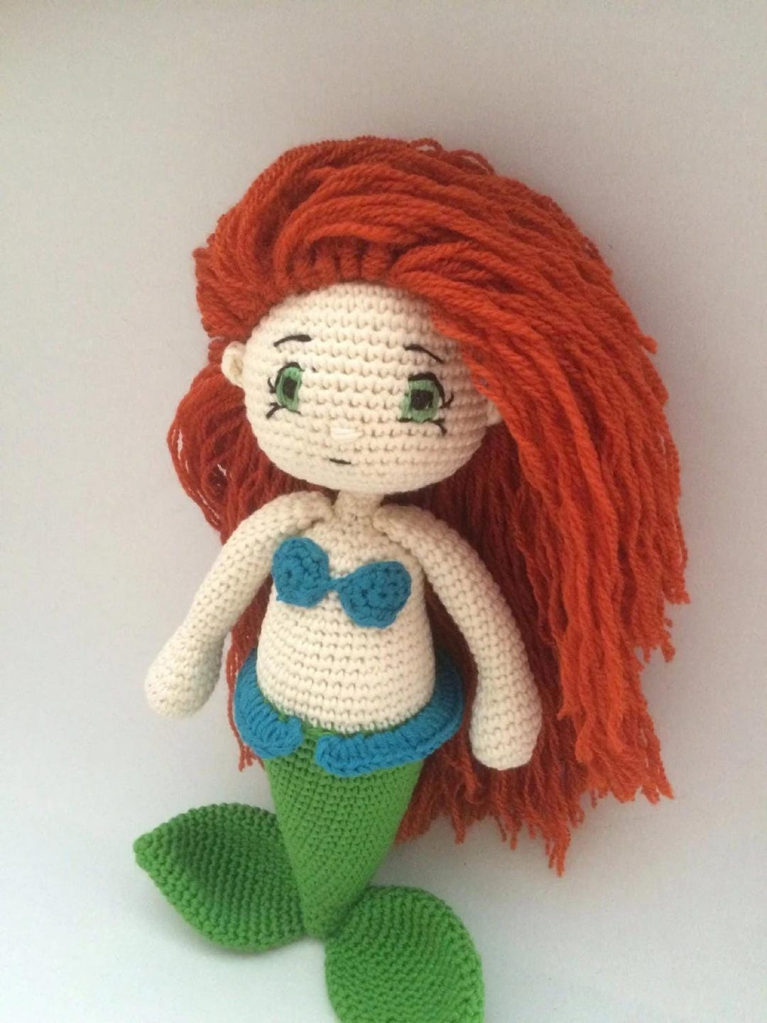Ariel Mermaid Crochet Doll PDF Pattern: Ariel Amigurumi Digital ...