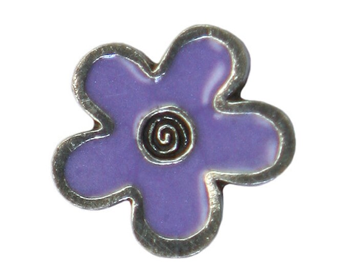 Plum Flower Metal Button 3/4 Inch 20 Mm Antique Silver Color Shank ...