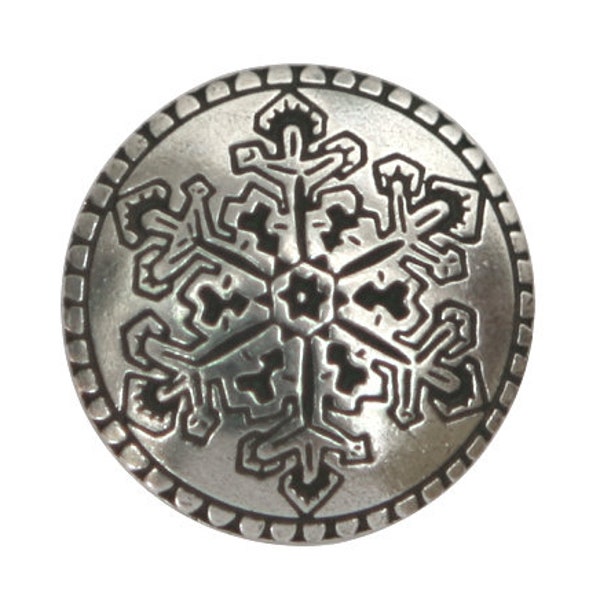 Snowflake Button - Etsy