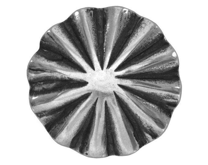 3 Rustic Metal Heart Buttons Matte Antique Silver Plated Round Silver ...