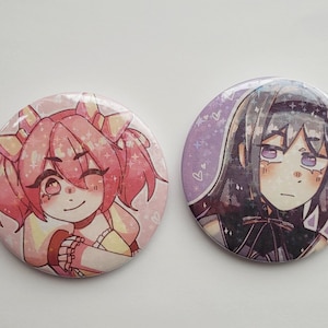 Homura+kaname Matching Pins[madoka Magica] - Etsy