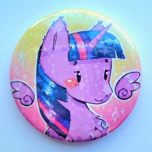 My Little Pony "mane 6" Holographic Pins - Etsy